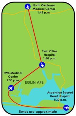 96th Test Wing fighters to fly over county hospitals | Niceville.com