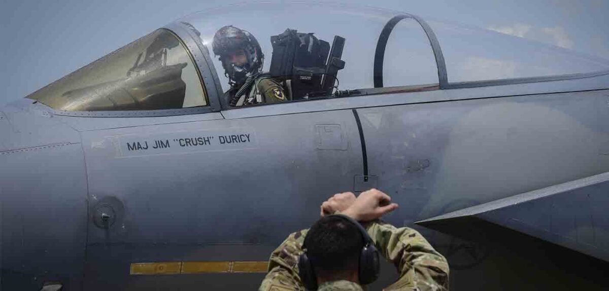 Squadron honors fallen Airman on F-15's final flight | Niceville.com