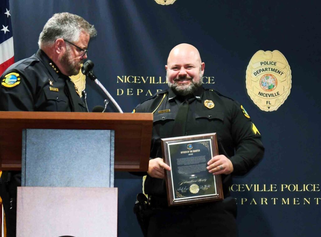 Niceville Police Department recognizes officers, staff for 2025 awards ...