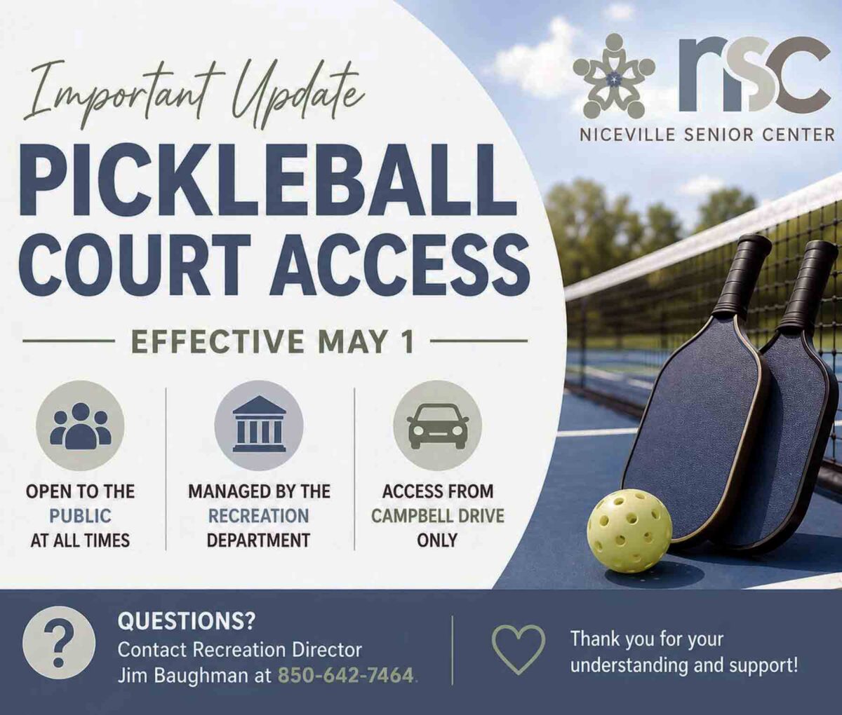 Petition challenges Niceville pickleball court changes | Niceville.com